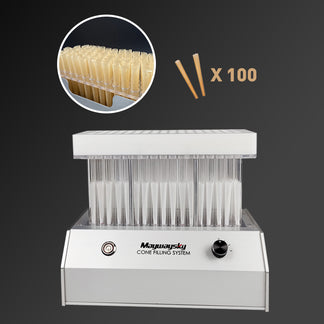 Pre-rolled Cone Filling Machine For King Size 1 1/4 84mm Pre-roll Cone ...